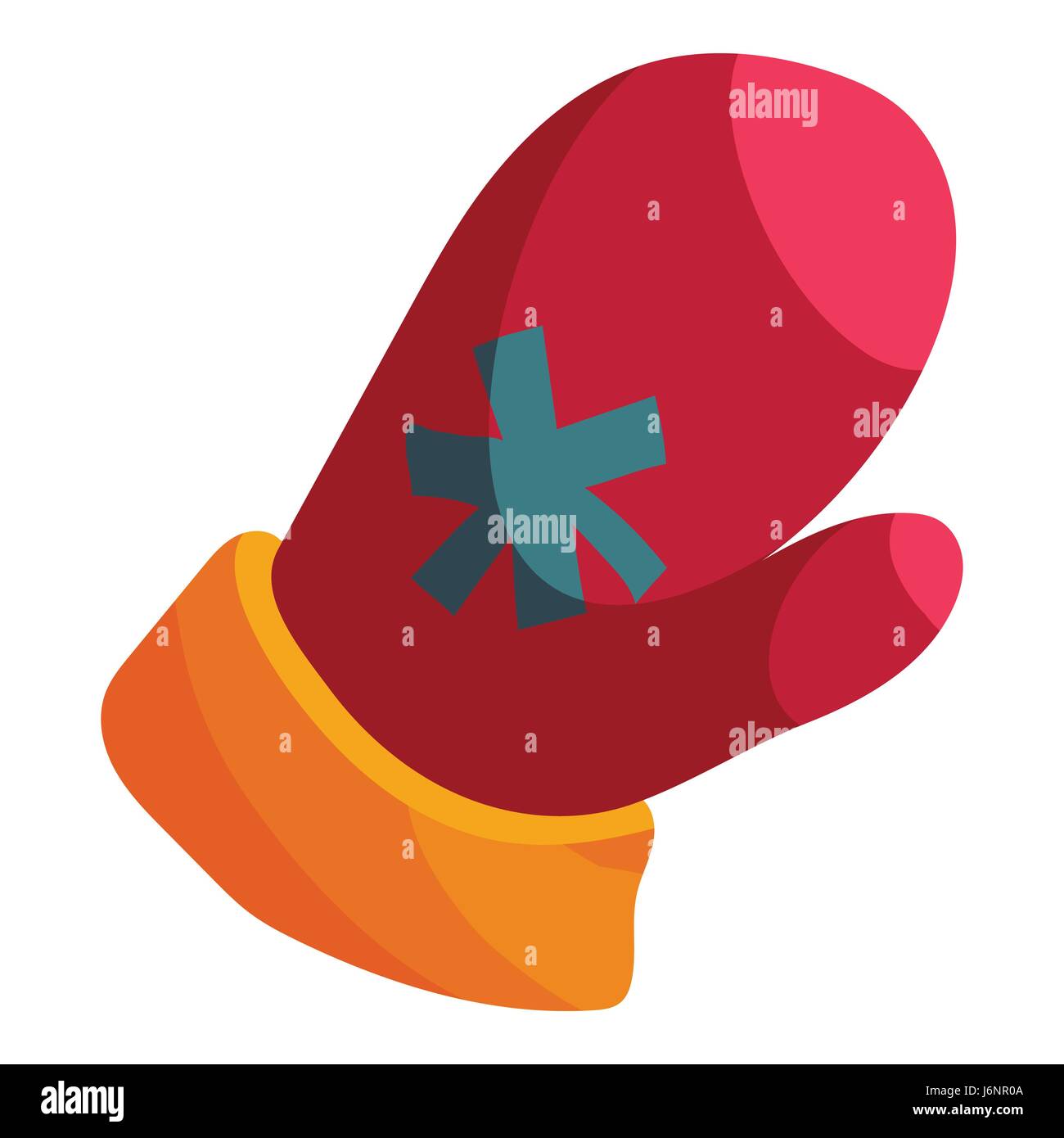 Red Santa mitten icon, cartoon style Stock Vector Image & Art - Alamy