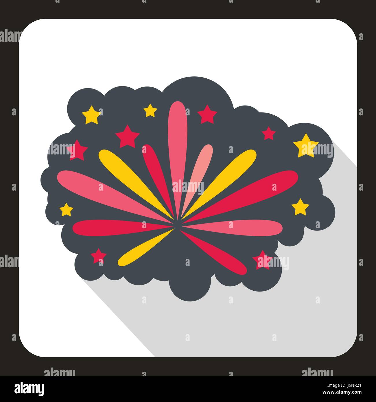 Firework icon in flat style Stock Vector Image & Art - Alamy