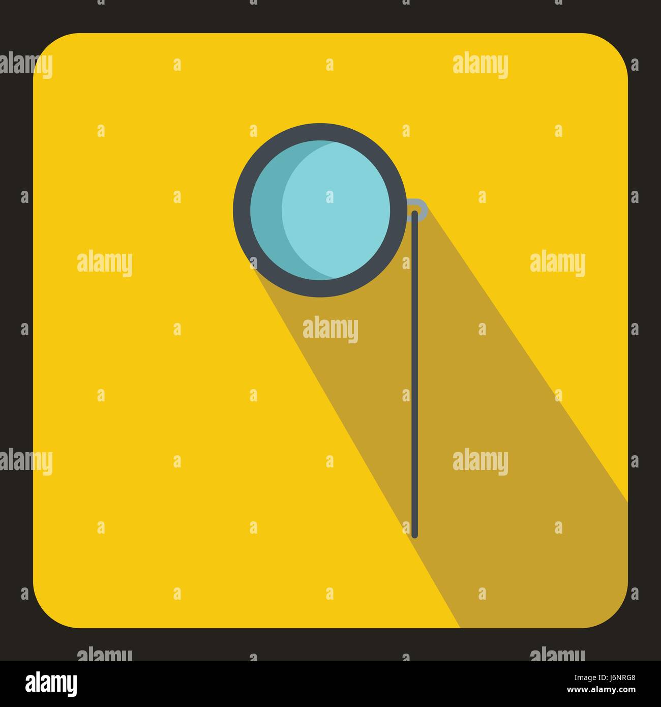 Monocle icon in flat style Stock Vector Image & Art - Alamy