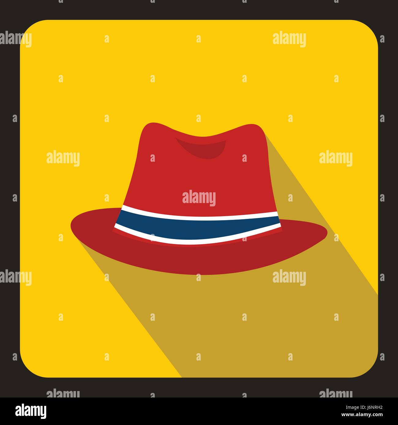 Red fedora hat Stock Vector Images - Alamy