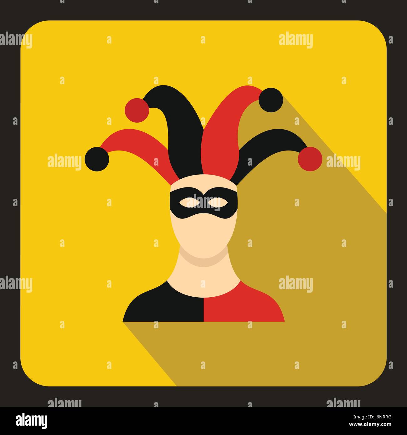 Jester icon in flat style Stock Vector Image & Art - Alamy