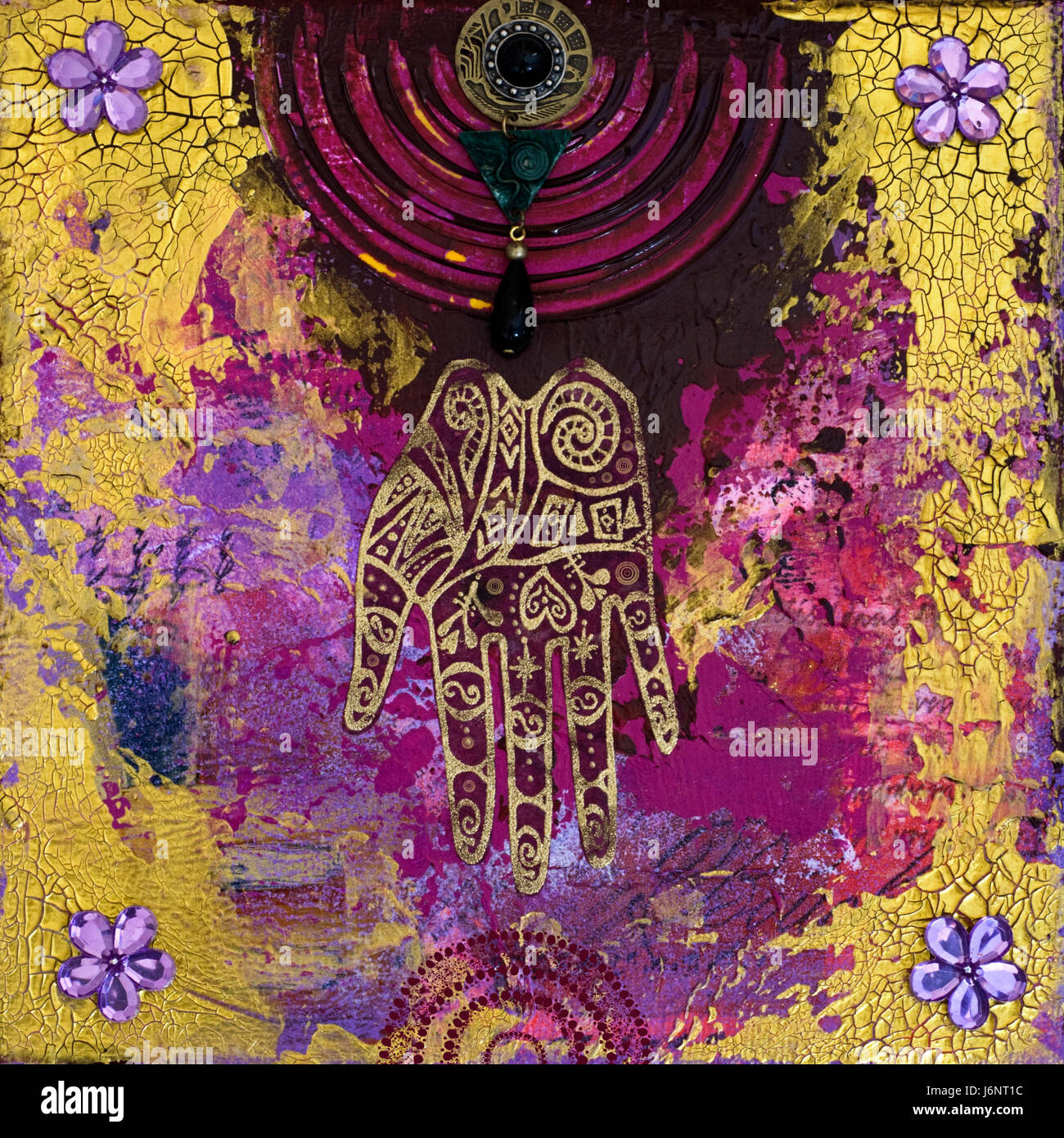 collage with hand Stock Photo - Alamy