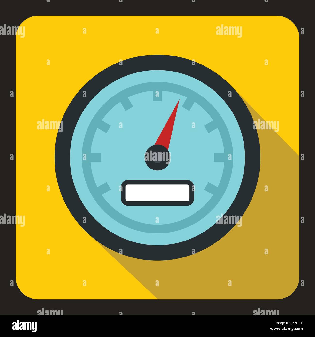 Speedometer icon in flat style Stock Vector Image & Art - Alamy