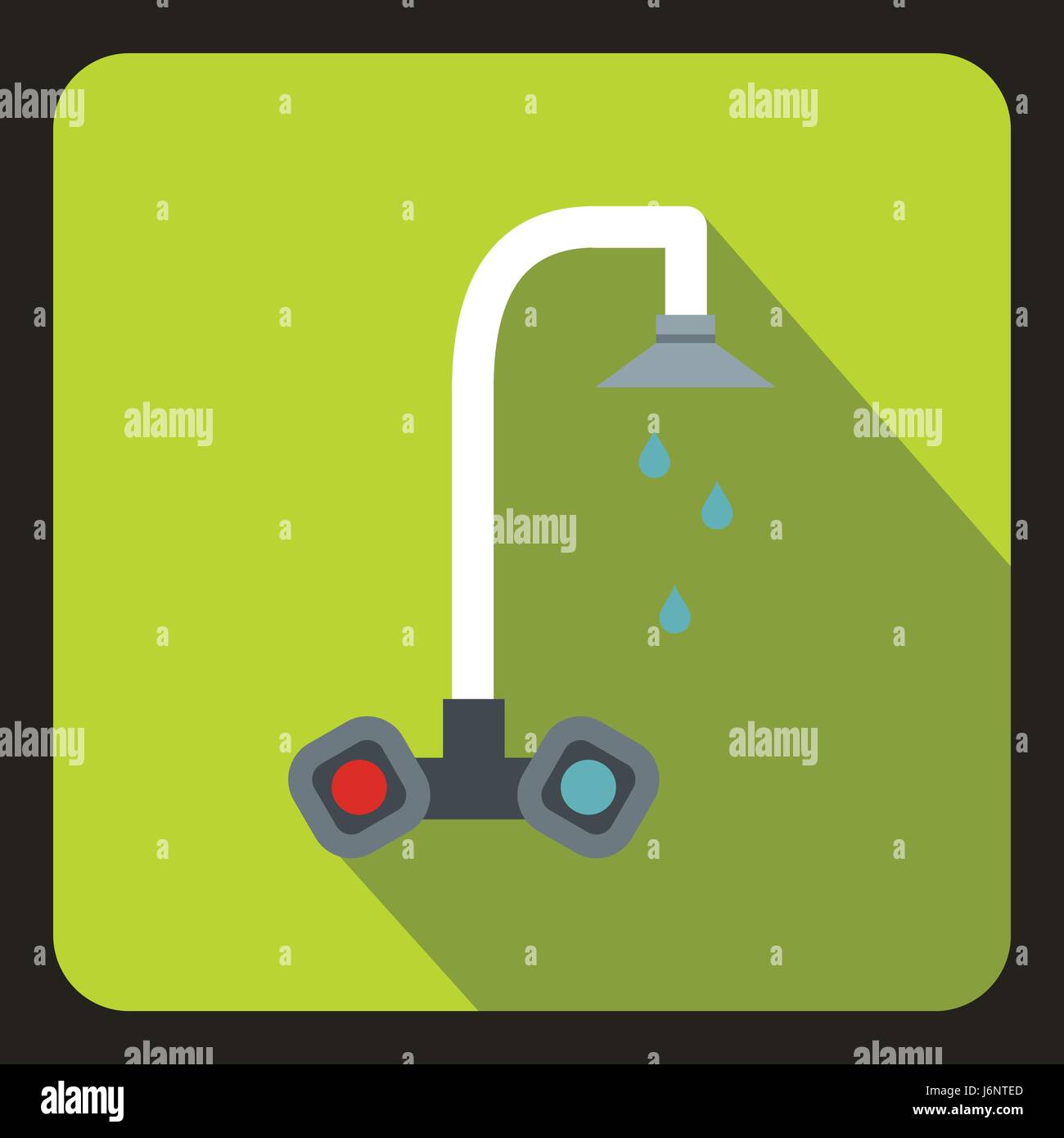 Dripping tap icon, flat style Stock Vector Image & Art - Alamy