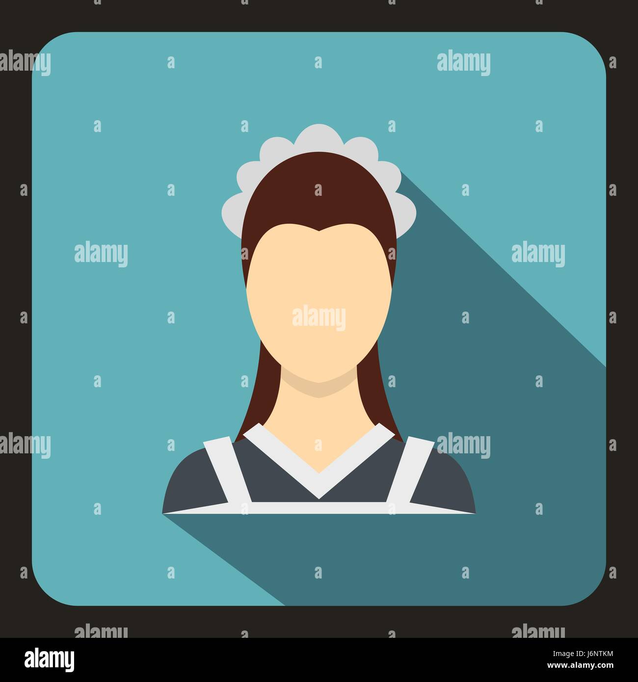 Maid icon in flat style Stock Vector Image & Art - Alamy