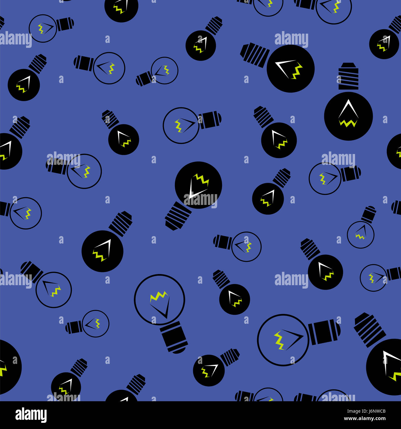 Electric Lamp Seamless Pattern Stock Photo - Alamy