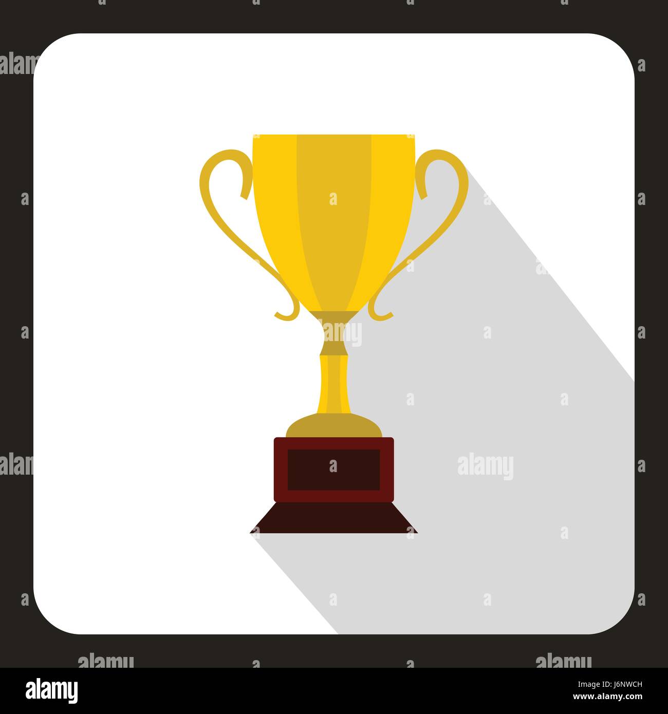 Gold Cup icon, flat style Stock Vector Image & Art - Alamy