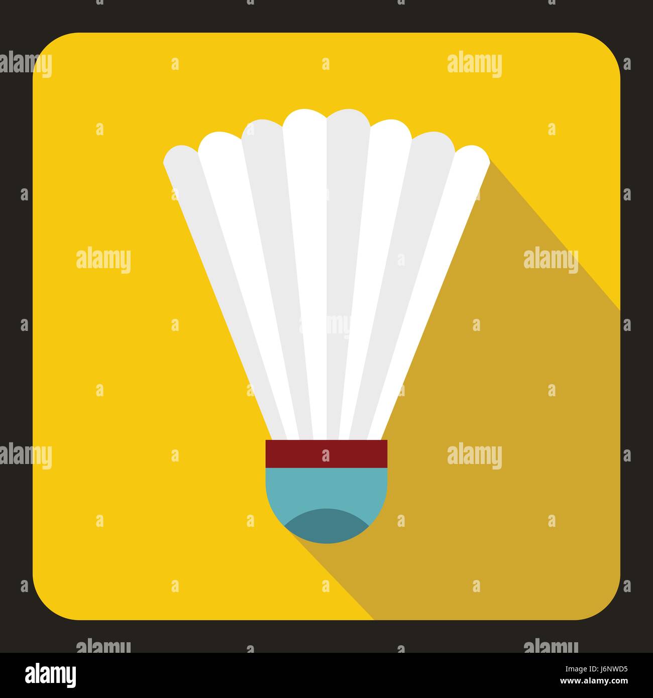 Badminton shuttlecock icon, flat style Stock Vector Image & Art - Alamy