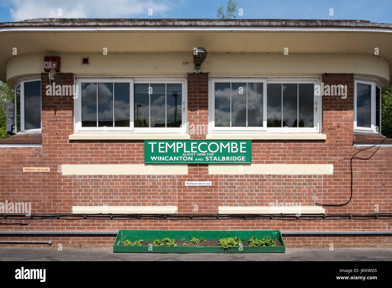 Signal Box Templecoombe Railway Station Somerset Stock Photo - Alamy