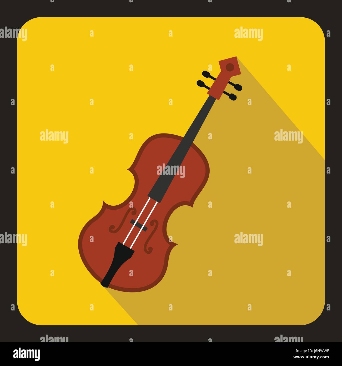 Cello icon, flat style Stock Vector Image & Art - Alamy