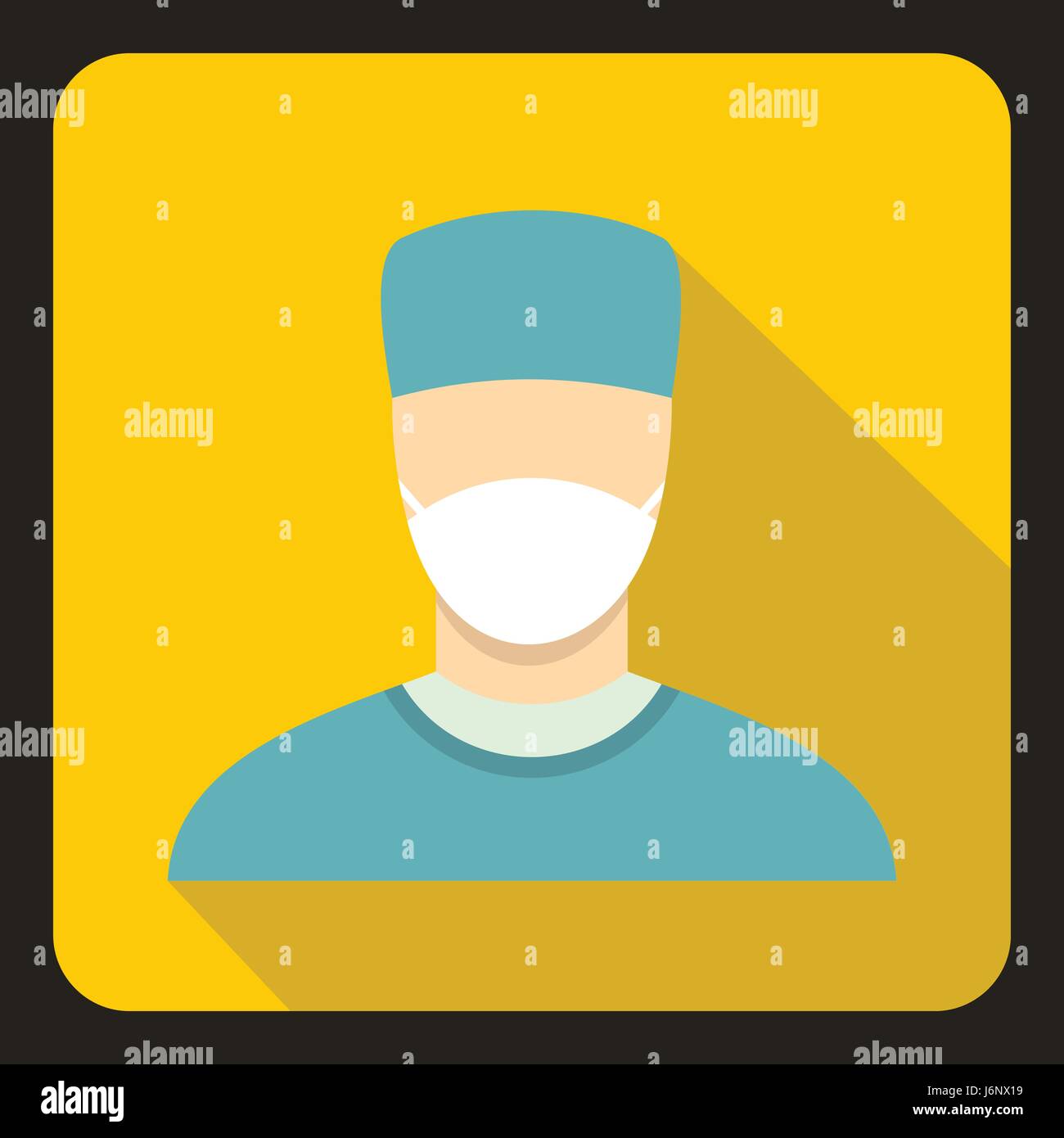 Surgeon icon, flat style Stock Vector Image & Art - Alamy