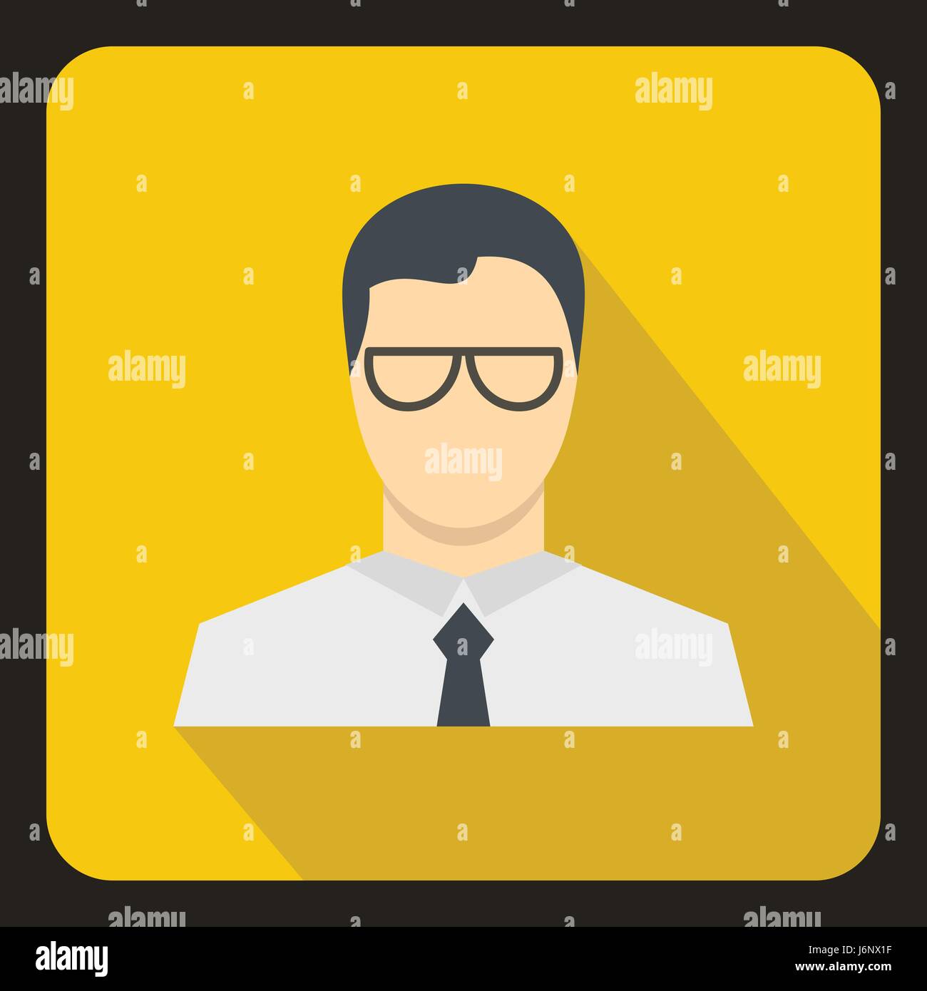 Businessman icon, flat style Stock Vector Image & Art - Alamy