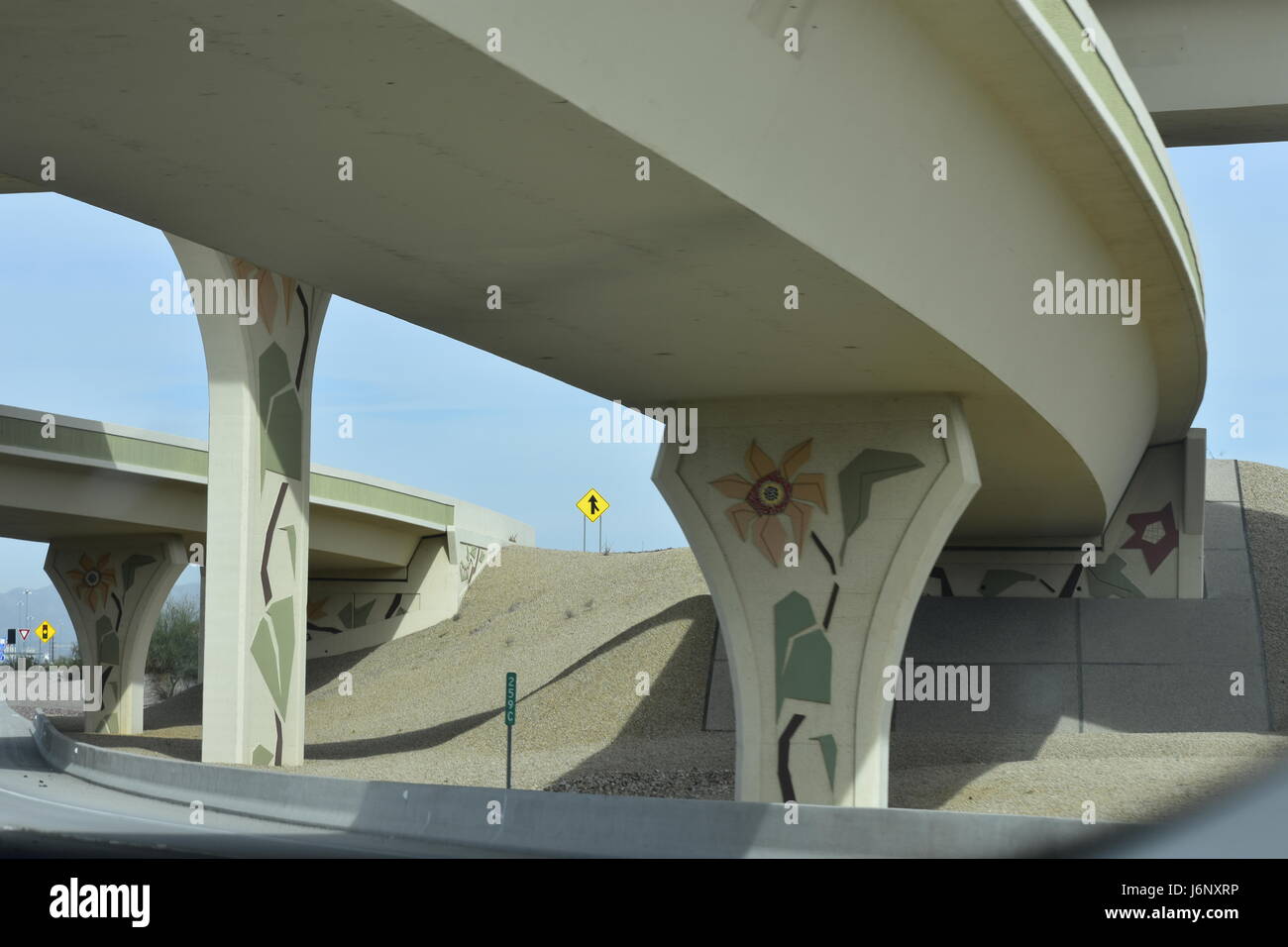 Decorative Ramps to areas in Mesa Arizona Stock Photo - Alamy