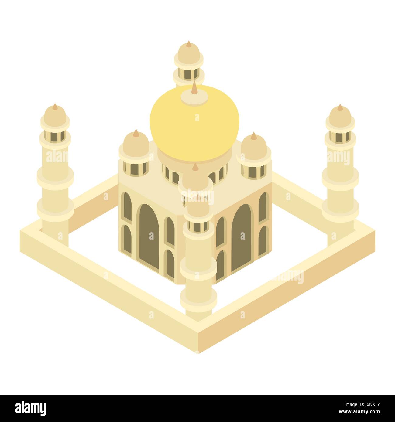 Taj Mahal icon, cartoon style Stock Vector Image & Art - Alamy
