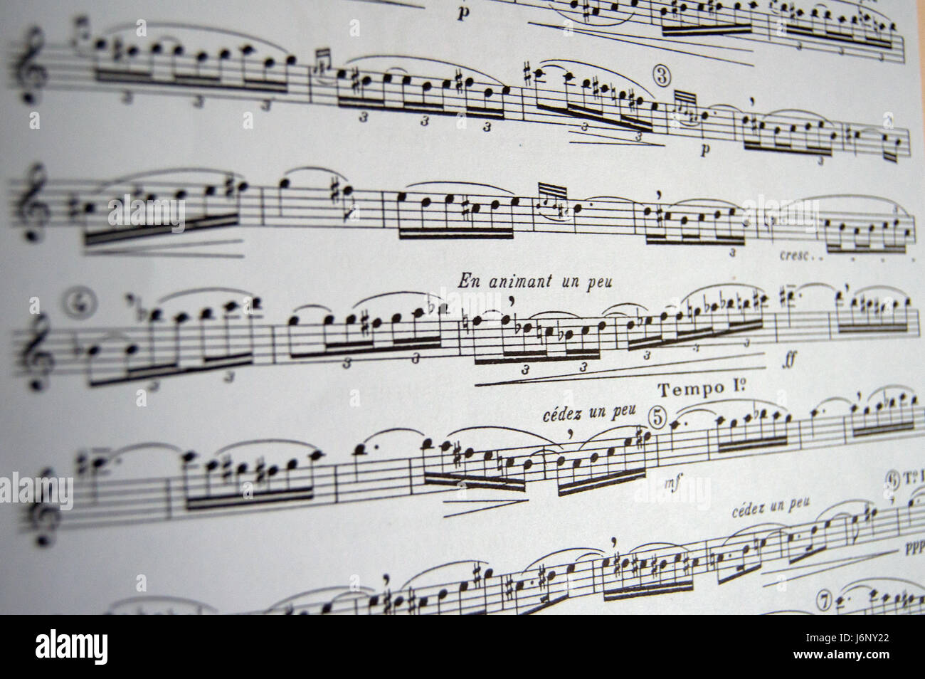 Printed sheet music Stock Photo - Alamy
