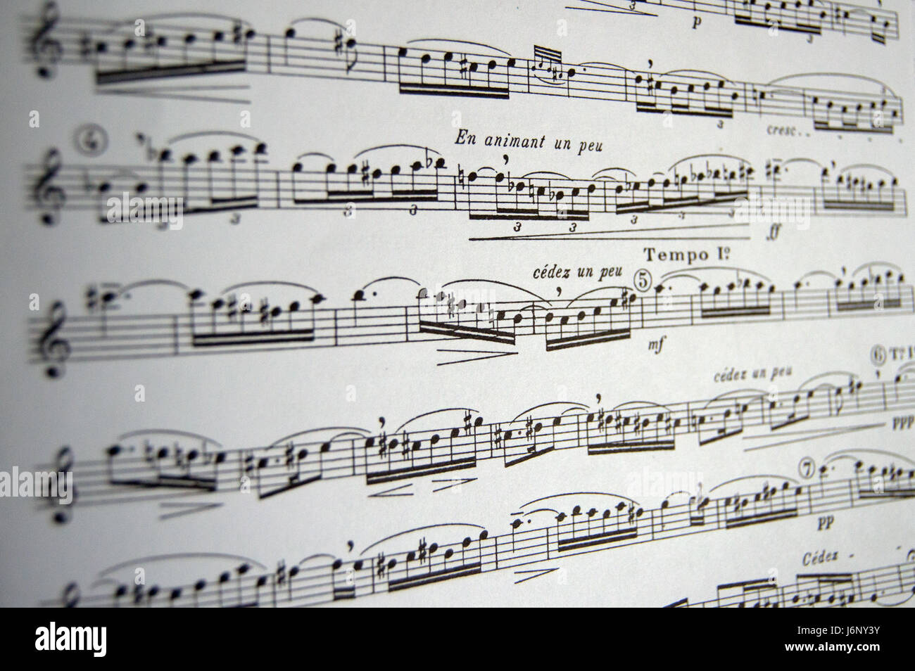 Printed sheet music Stock Photo - Alamy
