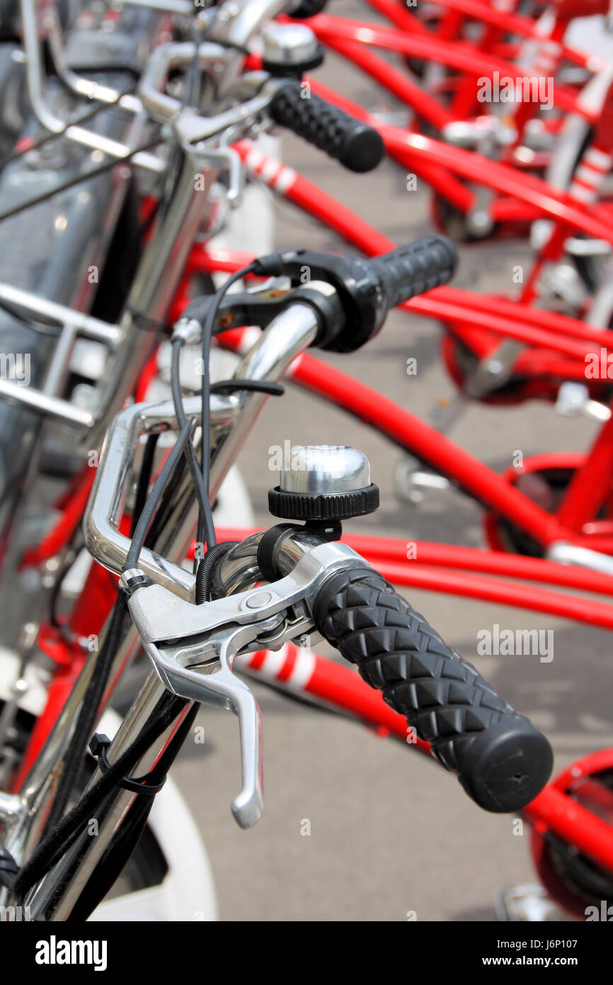 Red and silver cycles hi-res stock photography and images - Alamy