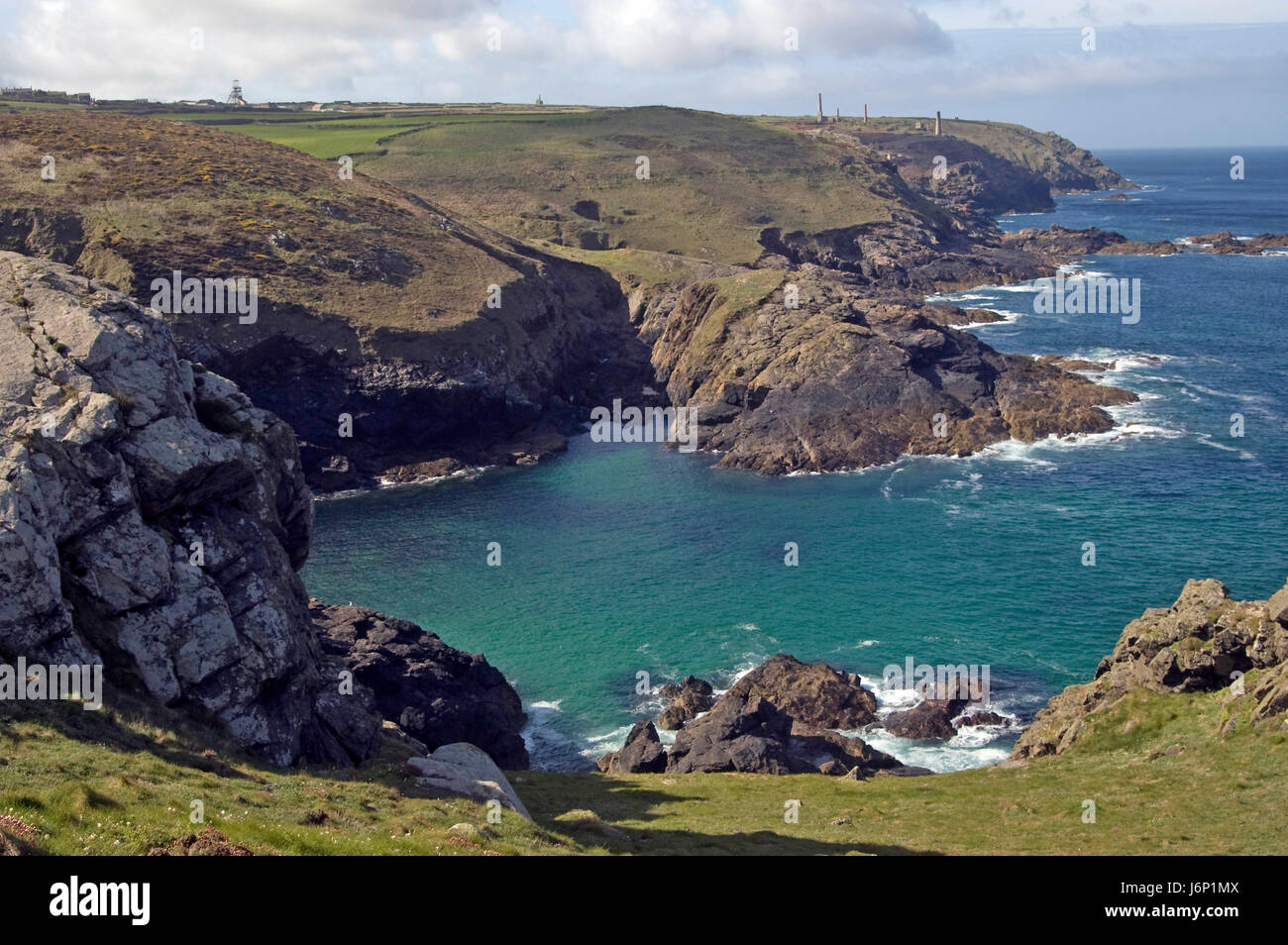 england coast scenery countryside nature cornwall rock england coast ...