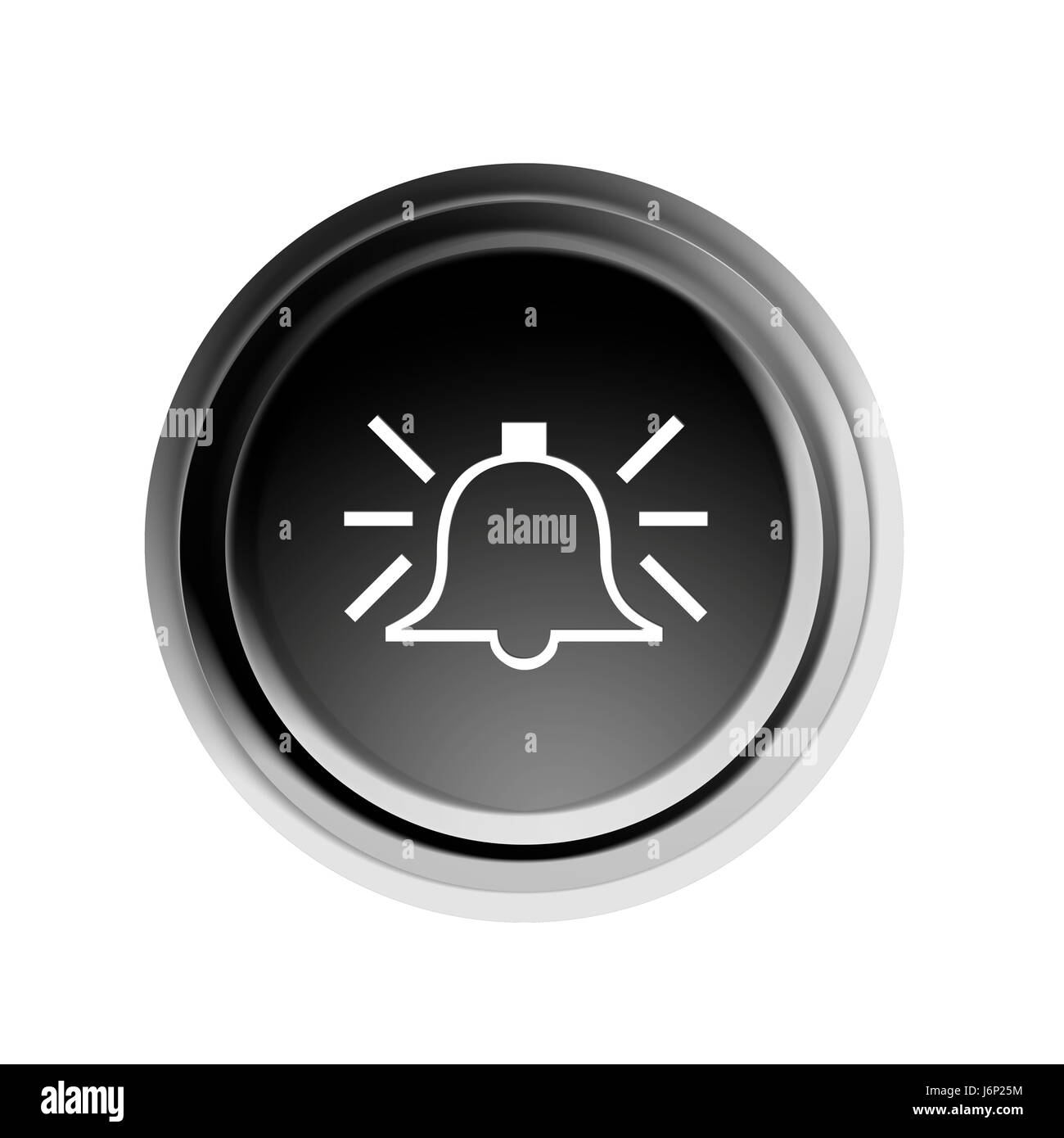 button with bell Stock Photo - Alamy