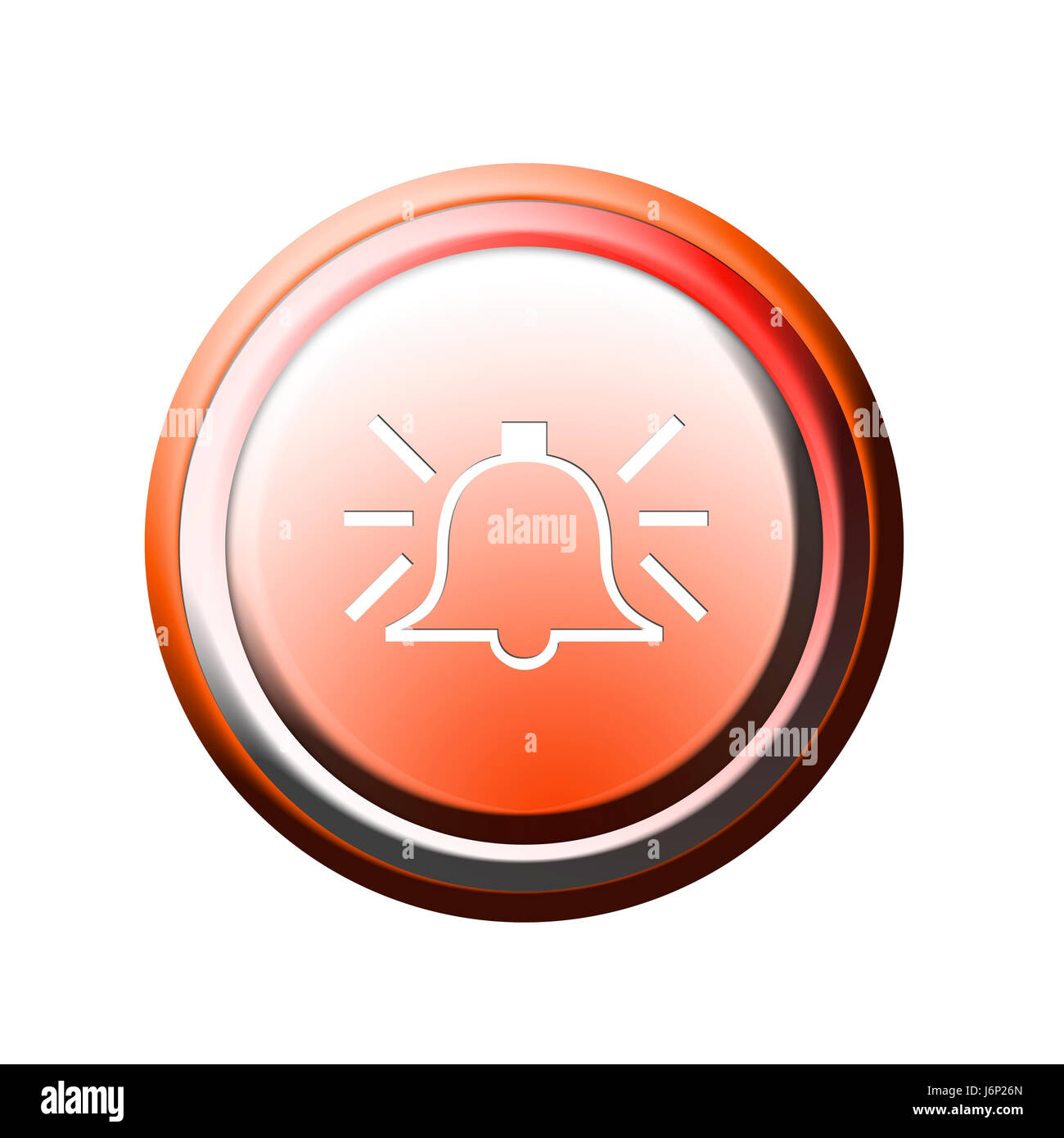 button with bell Stock Photo - Alamy