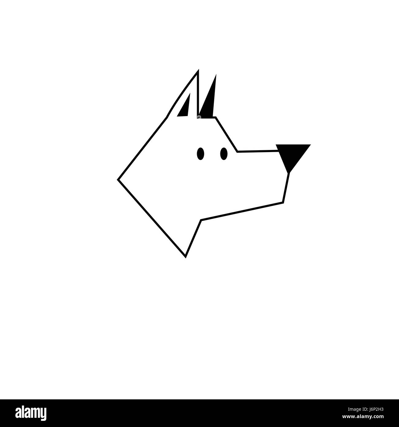 Simple outline portrait Black and White Stock Photos & Images - Alamy