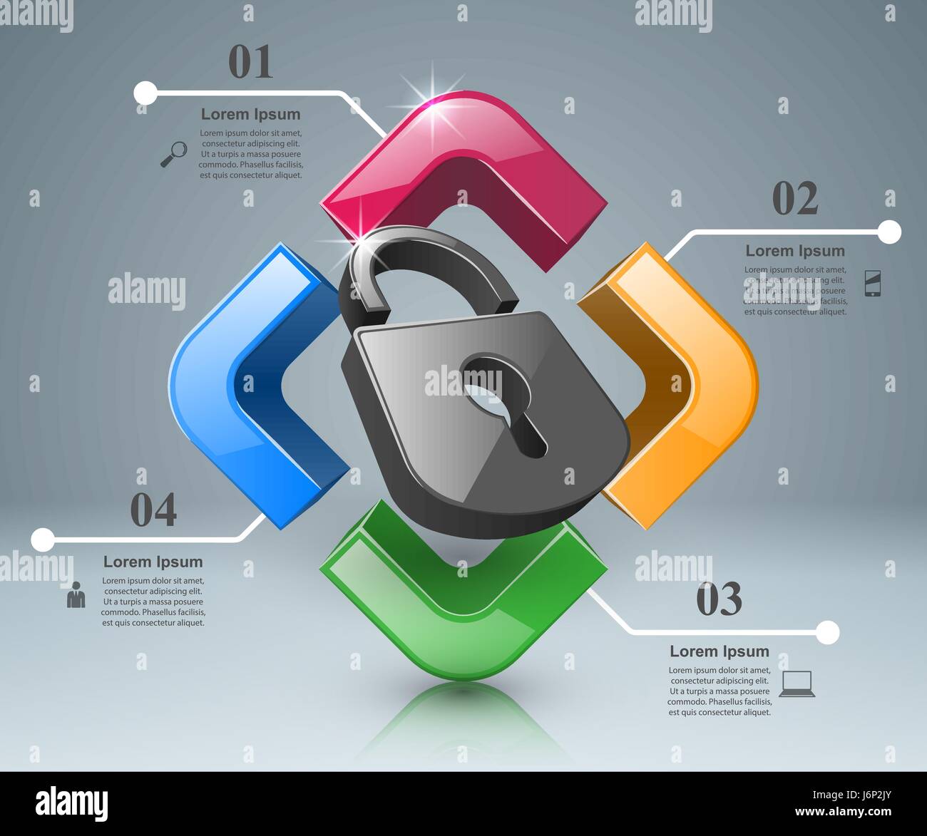 Infographic illustration. Lock icon Stock Vector Image & Art - Alamy