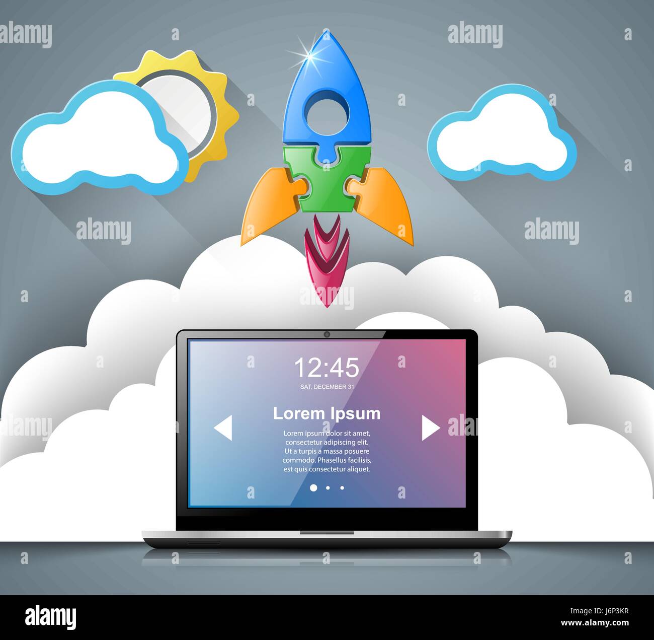 Notebook infographic icon with white reflect Stock Vector Image & Art ...