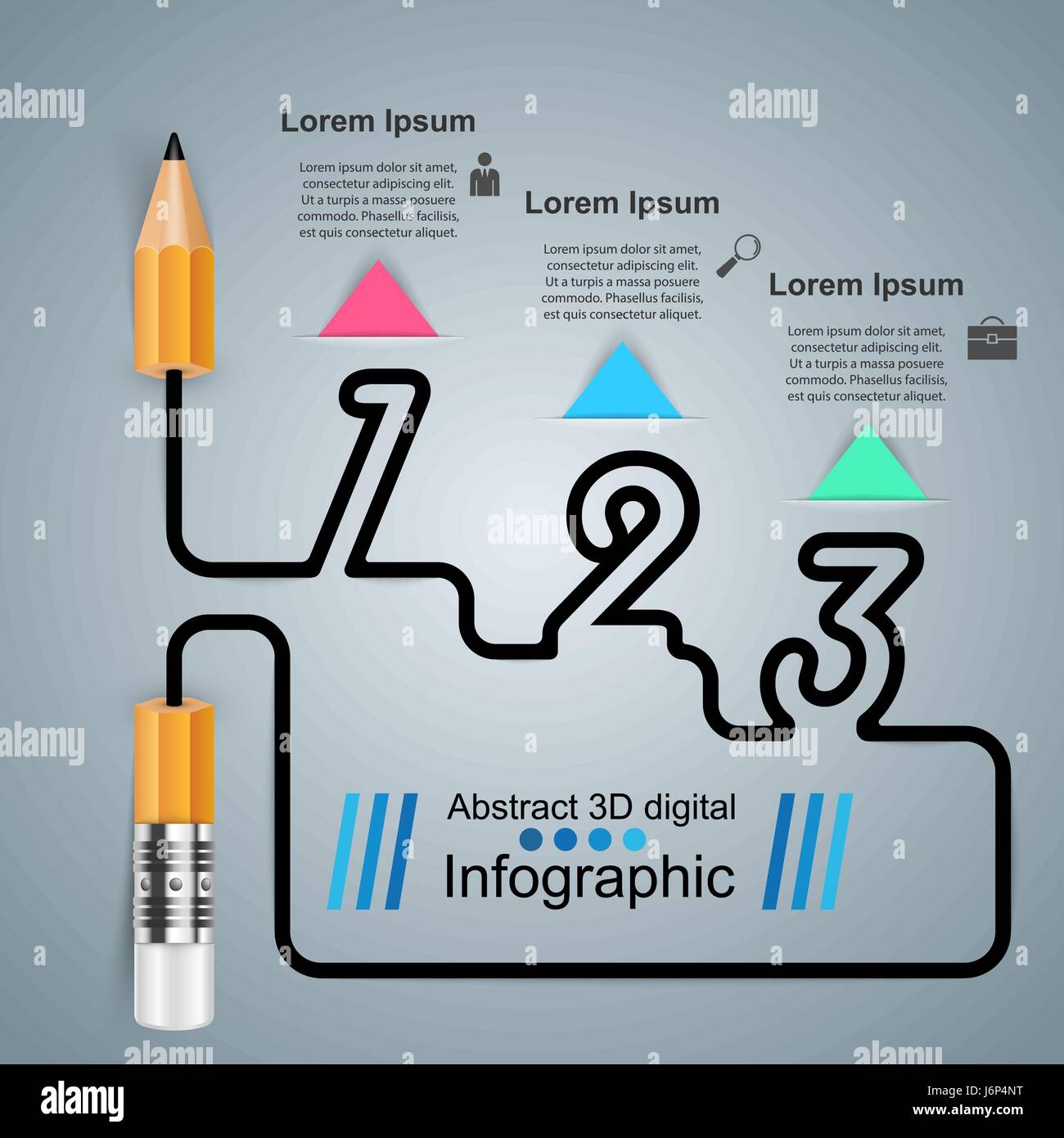 Business Infographics. Pencil icon Stock Vector Image & Art - Alamy