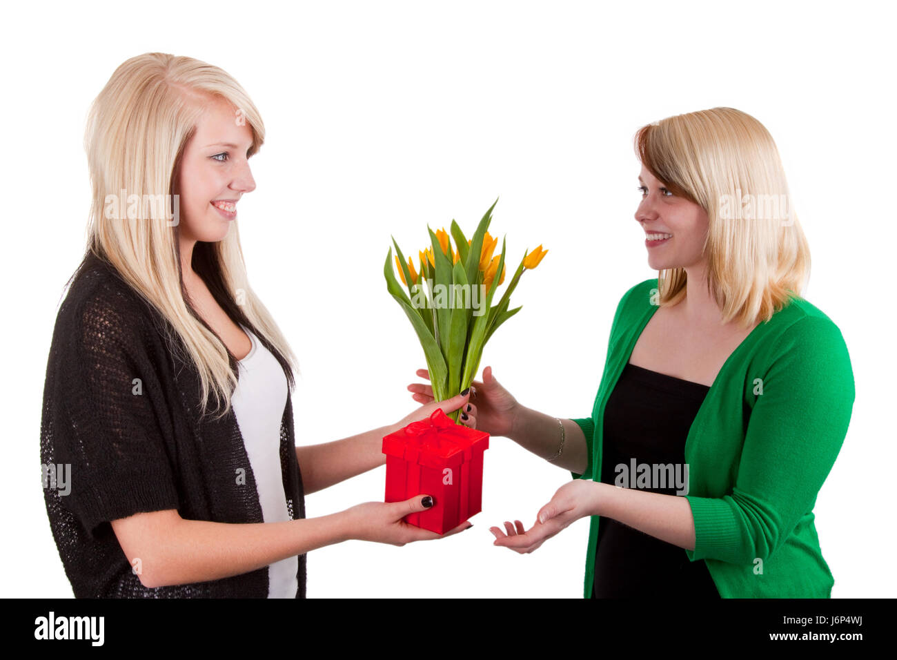 woman women flower flowers plant bouquet gift donate give away girl ...