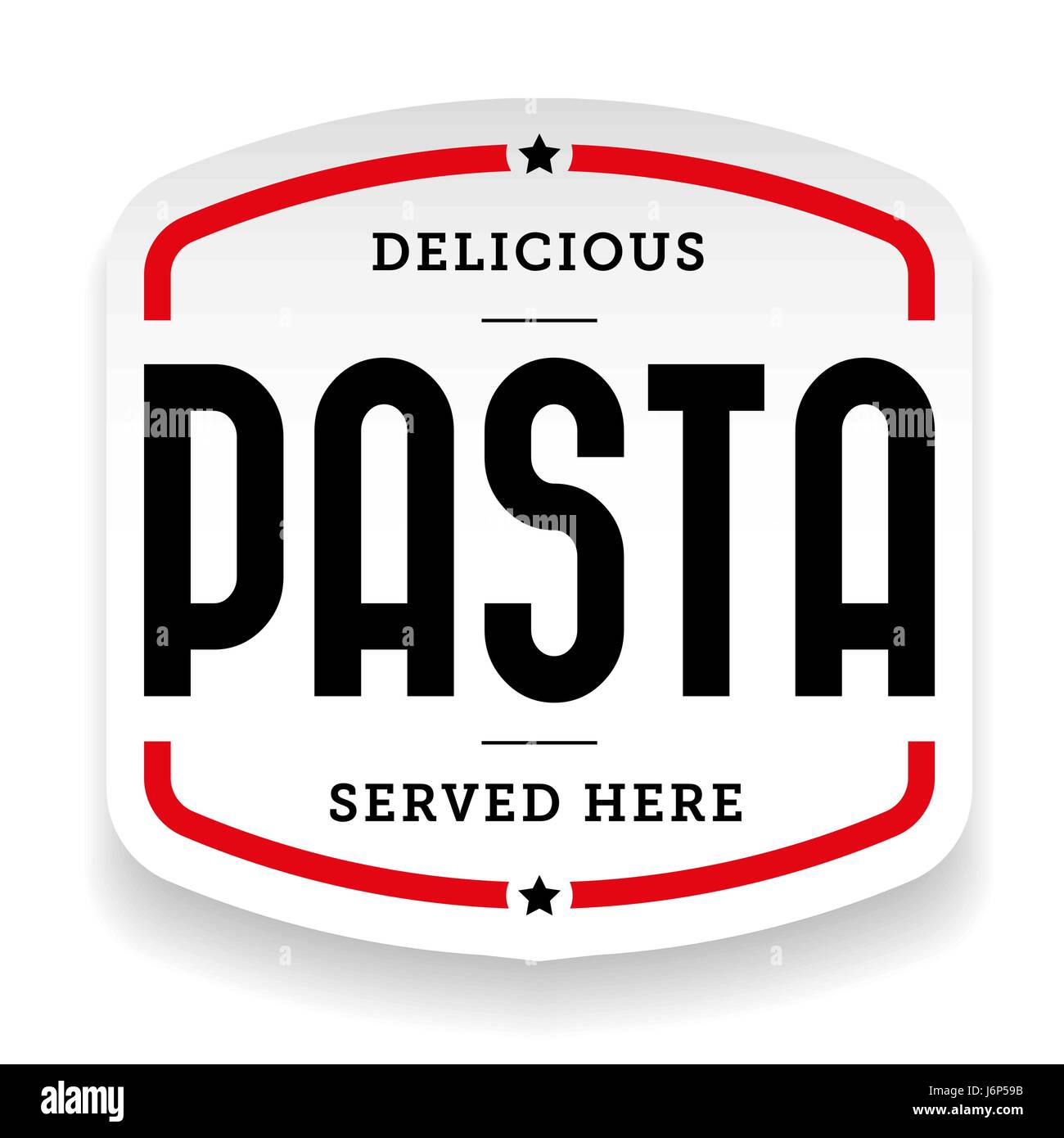 Pasta vintage stamp logo sticker vector Stock Vector Image & Art - Alamy