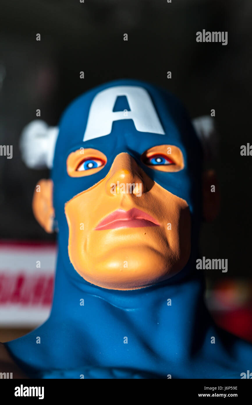 Marvel hero replica figure Stock Photo - Alamy