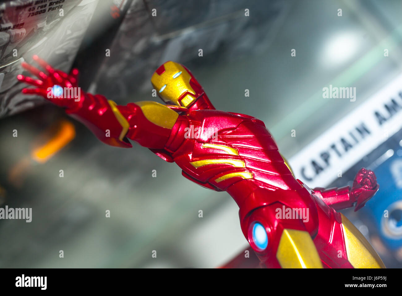 Marvel hero replica figure Stock Photo - Alamy