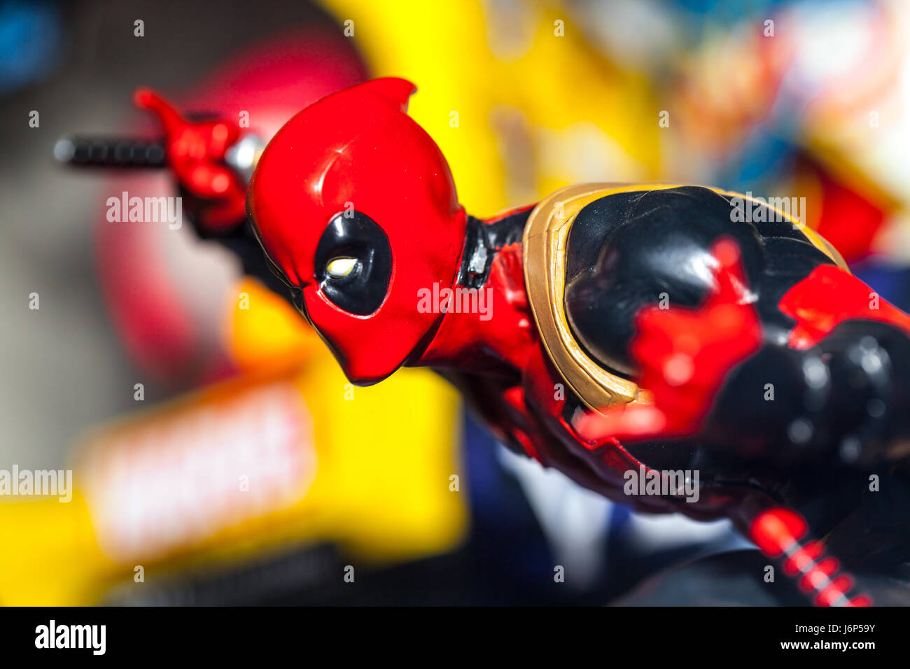 Marvel hero replica figure Stock Photo - Alamy