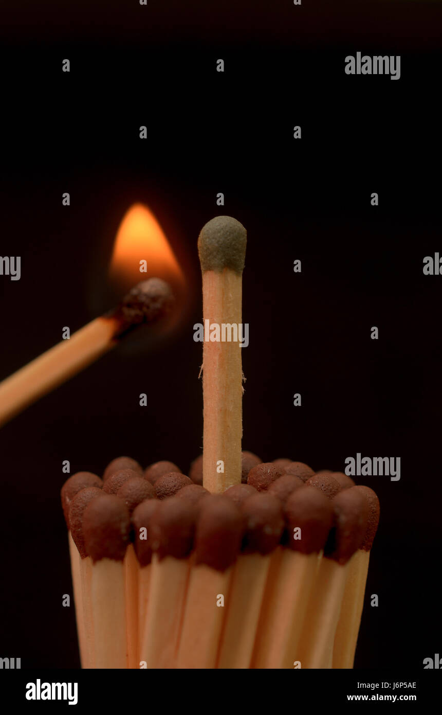 Matches with multi-colored heads Stock Photo - Alamy