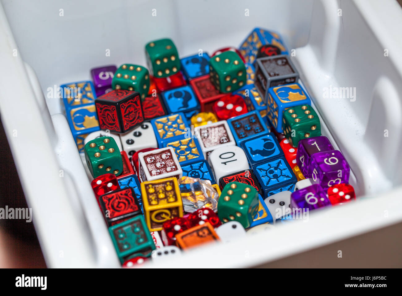 dice an a table Stock Photo - Alamy