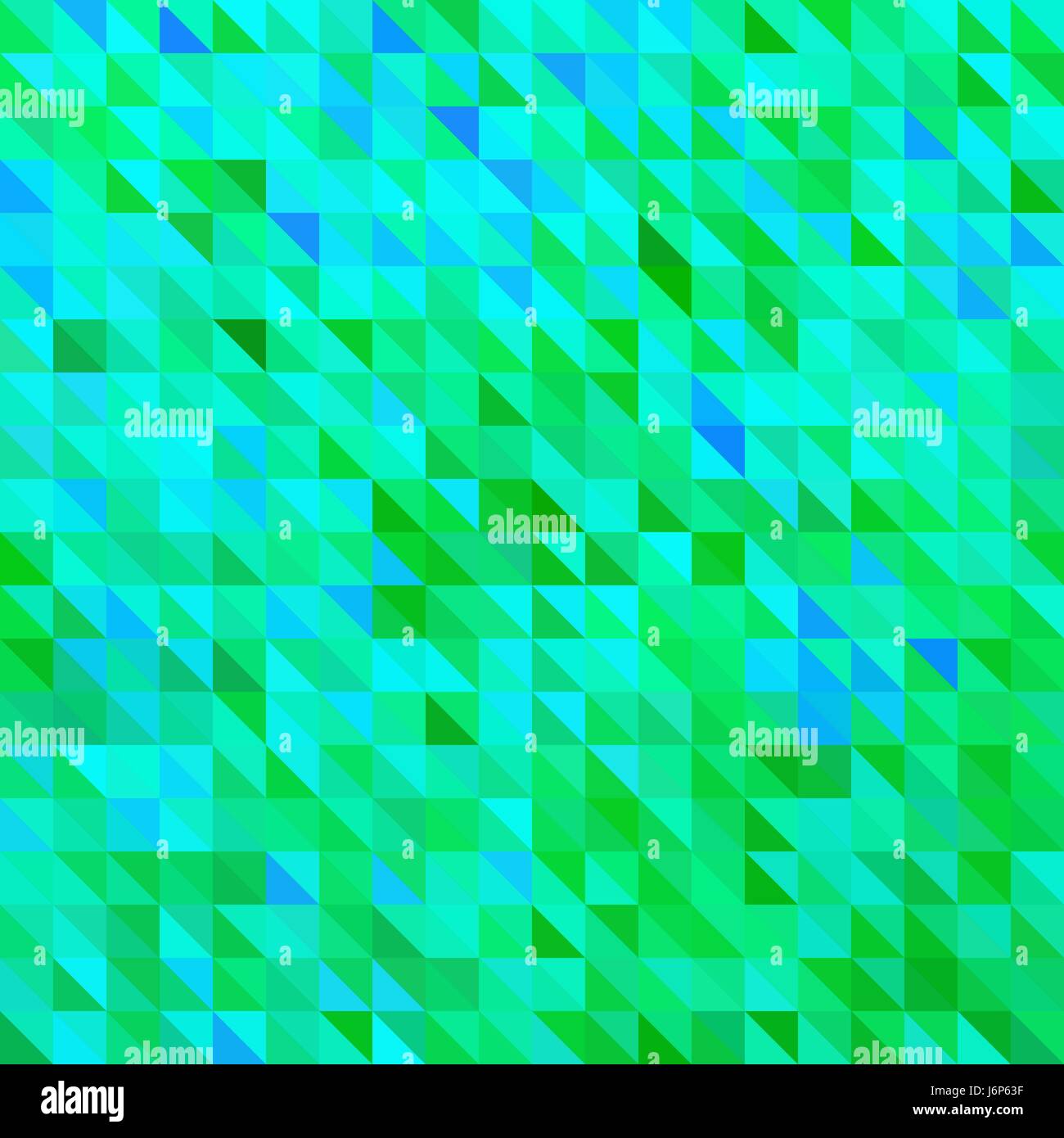 abstract vector geometric triangle background - blue and green Stock ...