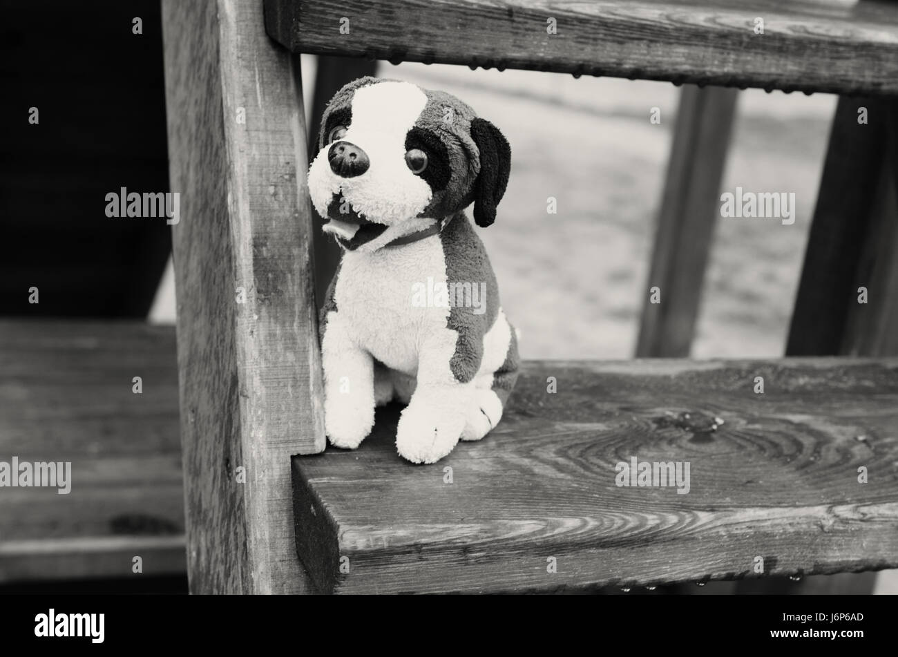 Empty swings. The Lost Child. Black and white image Stock Photo - Alamy