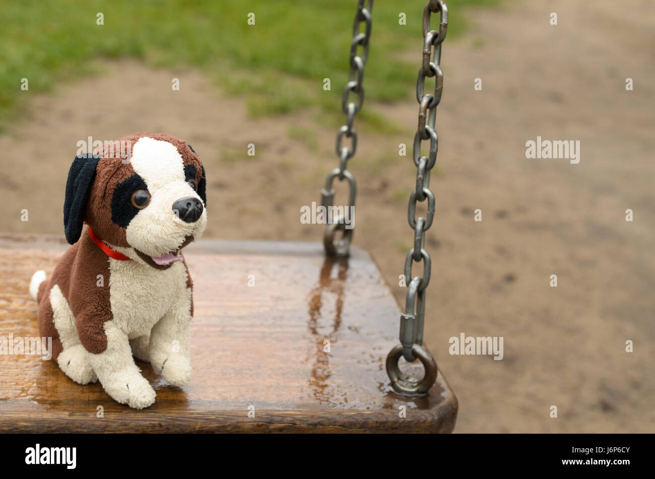 Empty swings. The Lost Child Stock Photo - Alamy