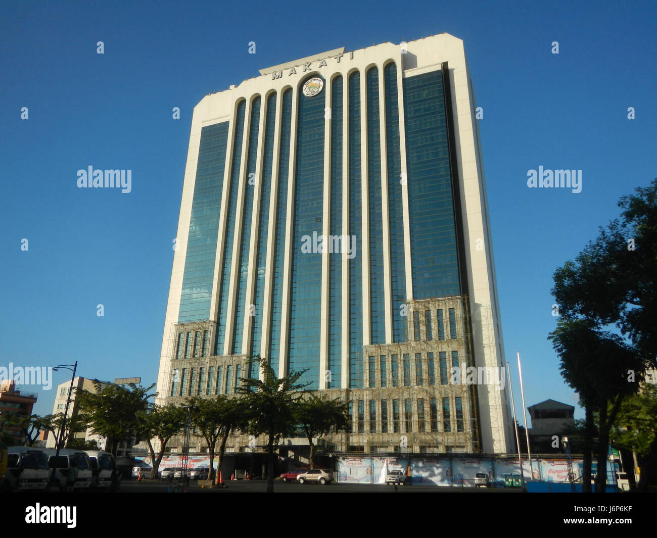 This image shows the Jose Rizal Monument located within the Makati City ...