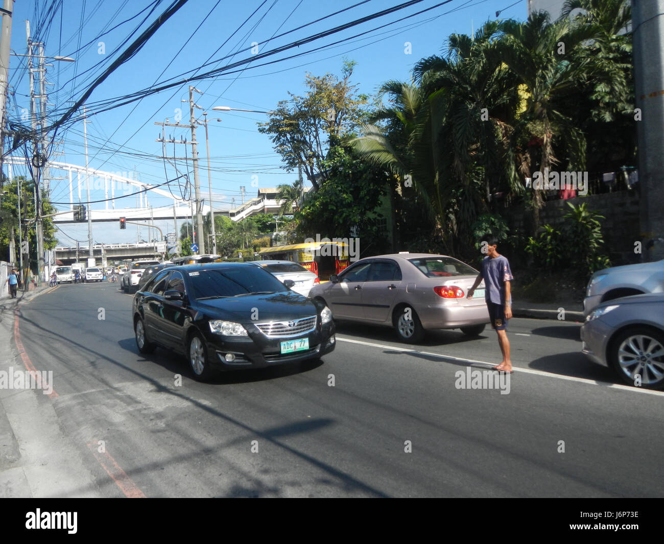 This image shows J.P. Rizal Avenue, a major road in Valenzuela ...