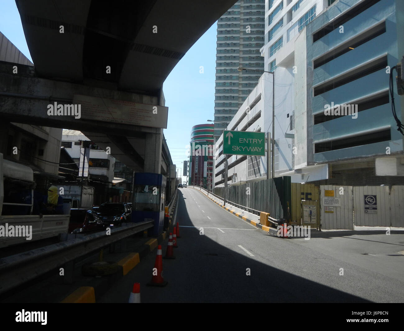 This image likely represents a section of the Metro Manila Skyway in ...