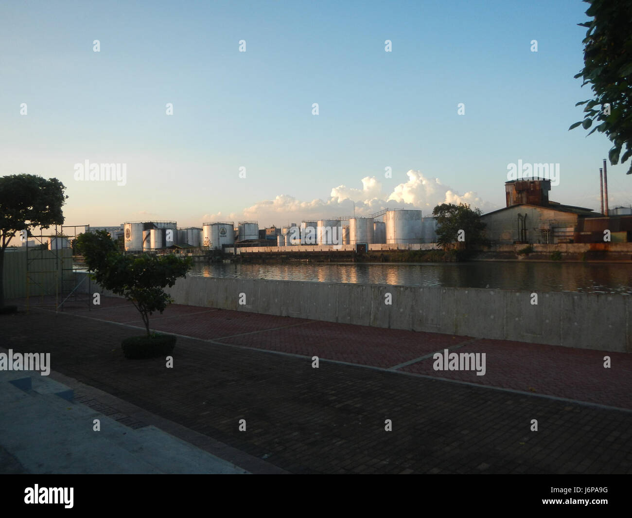 A photograph of the redeveloped riverfront area in Circuit Makati ...