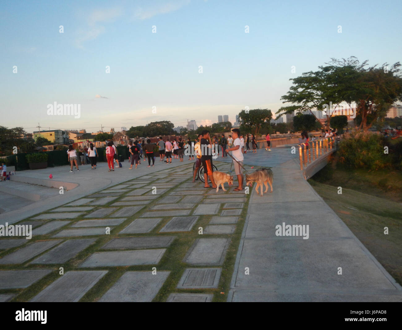 This photograph captures a sunset at the Carmona Circuit in Makati ...