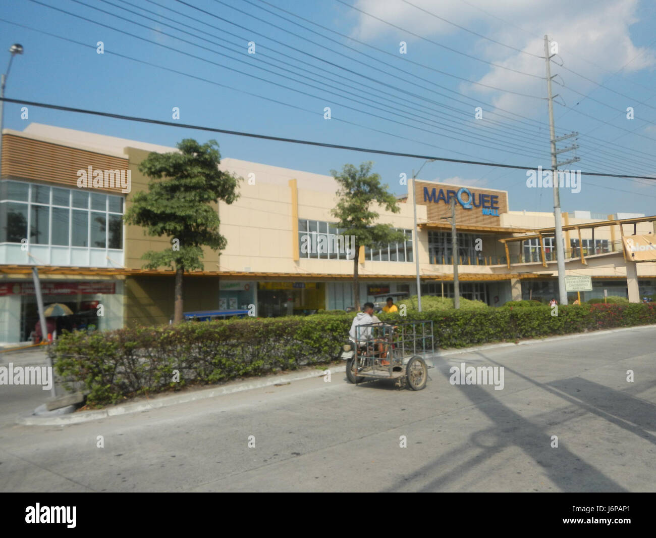 This image depicts the pedestrian footbridge near Marquee Mall in ...