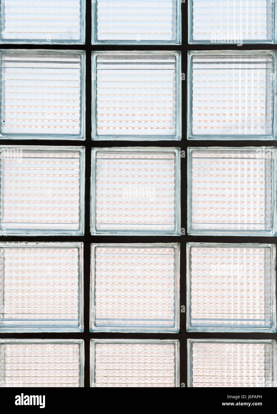 Clear glass block pattern for decorate in the modern bathroom Stock ...
