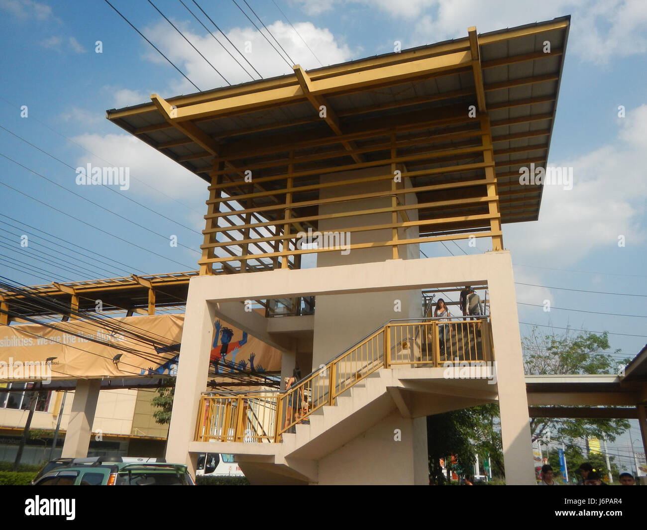 The Marquee Mall pedestrian footbridge is a transportation ...