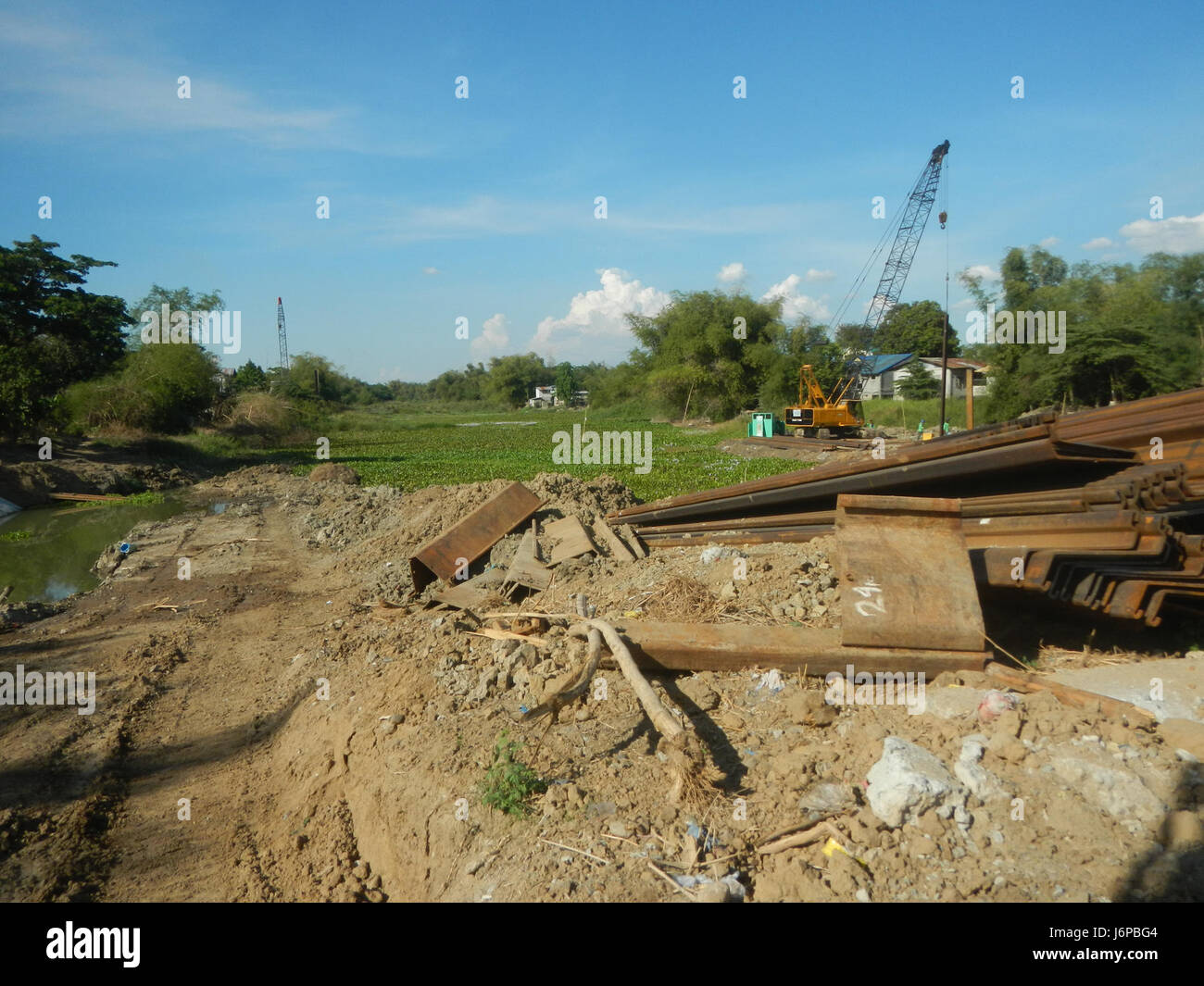 09238 Flood Control Cut-Off Channelling Dike Embankment Sheet Pile ...