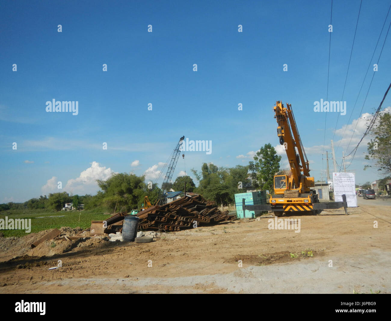 This refers to a flood control project involving the construction of a ...