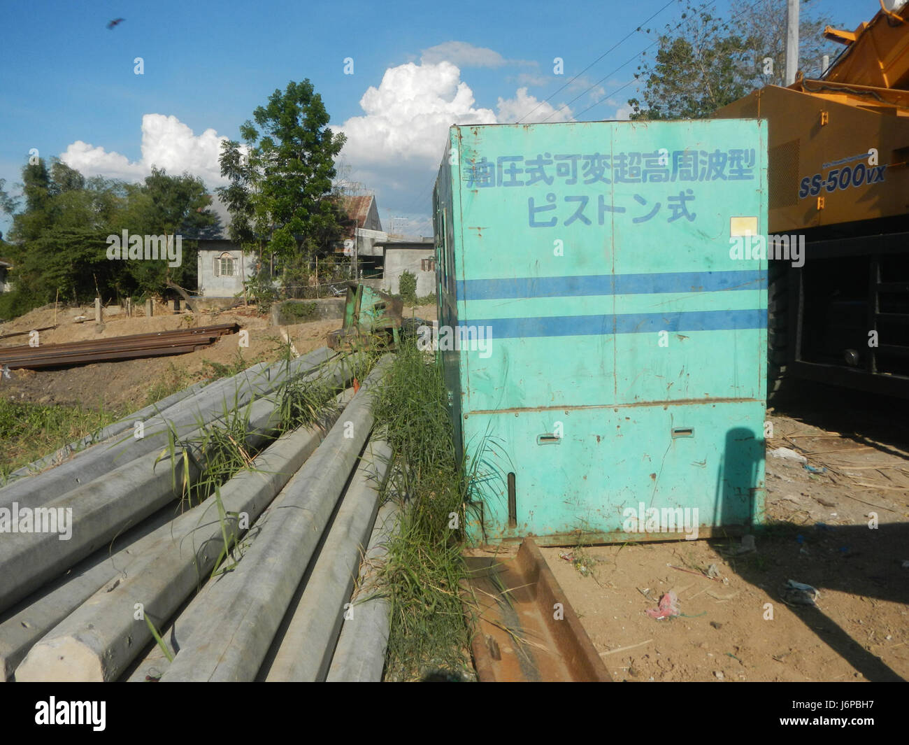 An engineering plan or diagram detailing the flood control measures in ...