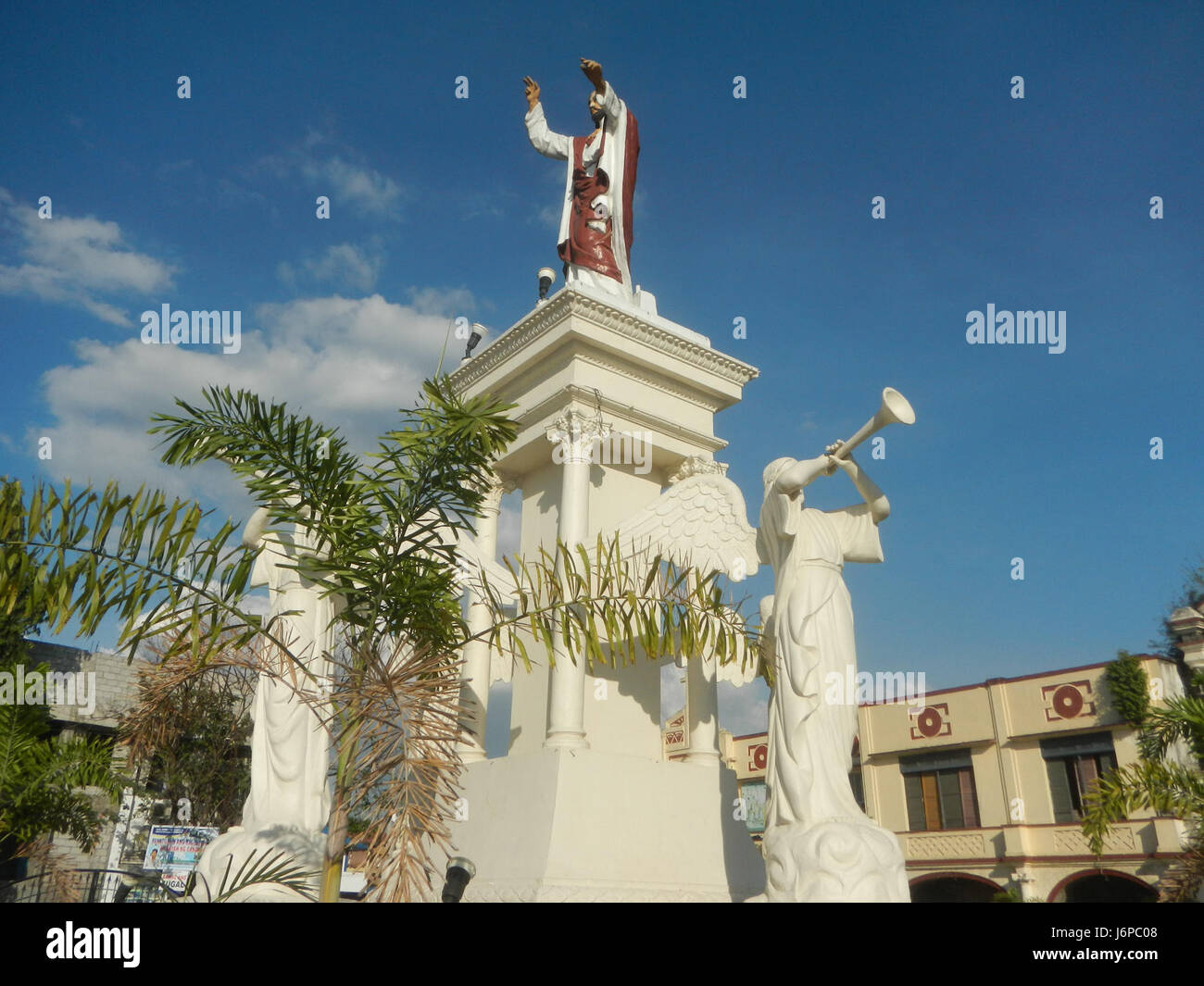 This image depicts the Church and School in Candaba Town Proper ...